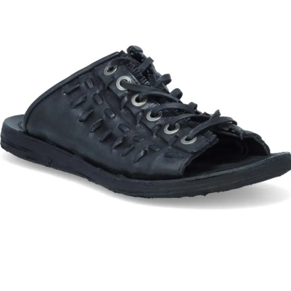 A.S.98 | Shoes | As98 Regis Slide Sandal 38 Black New | Poshmark